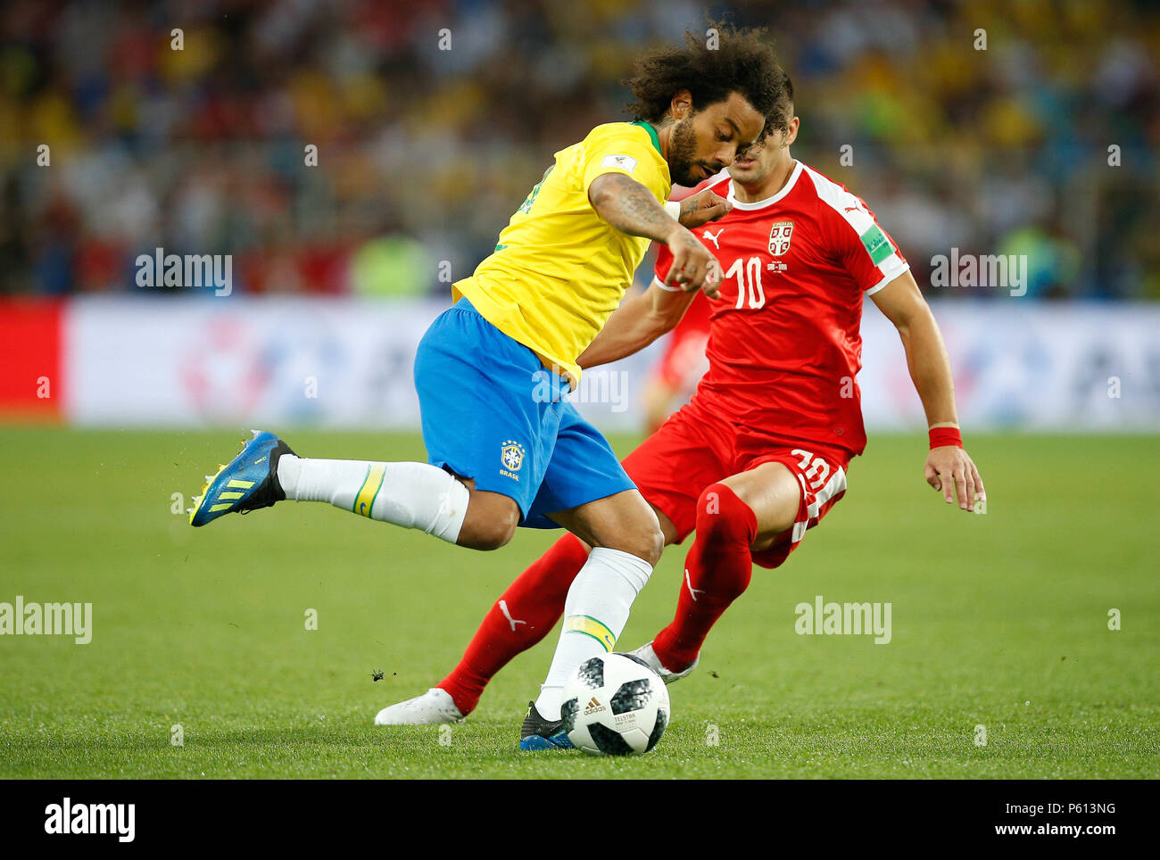 Moscow, Russia, 27 June 2018. SERBIA VS BRAZIL - Marcelo from Brazil ...
