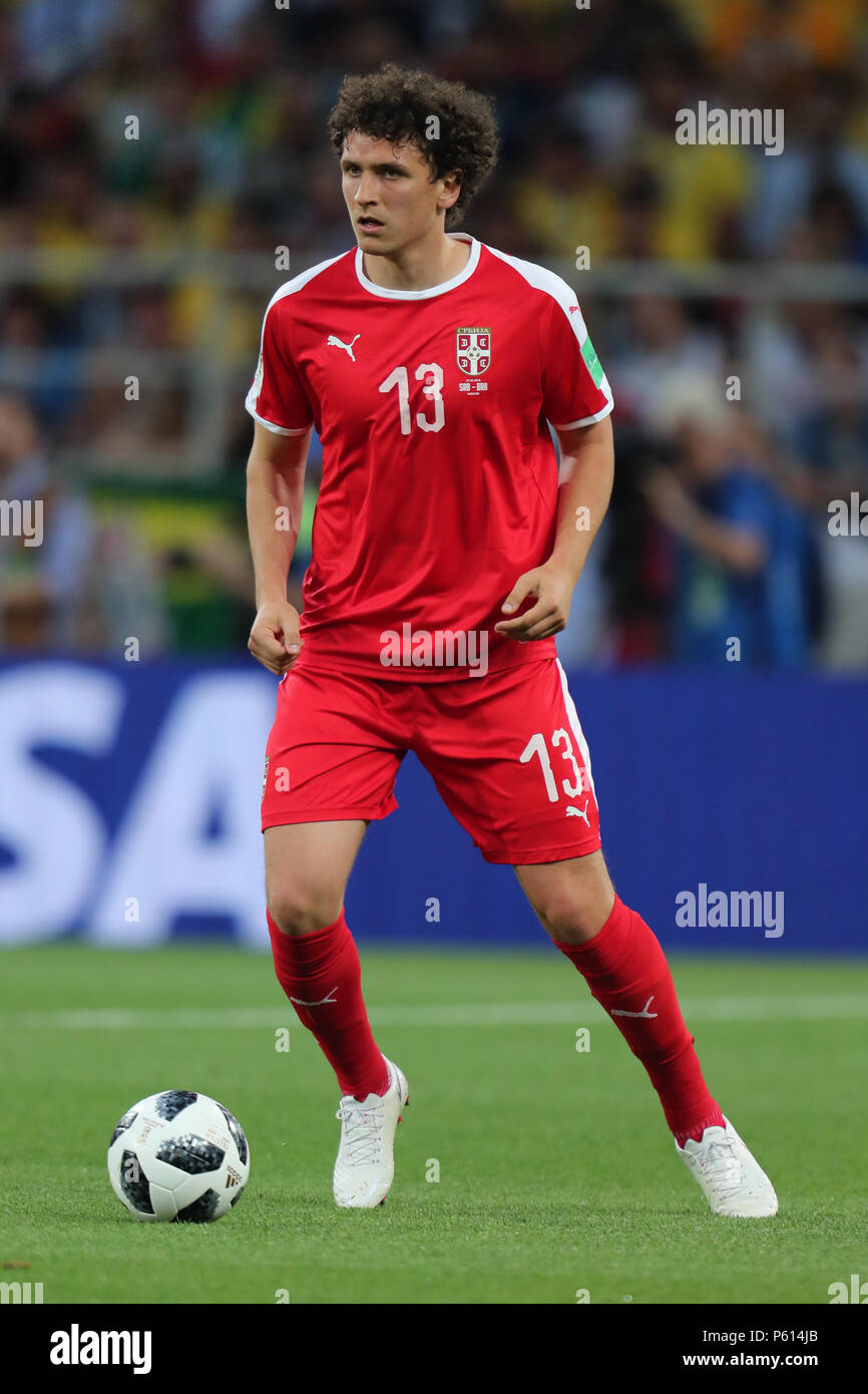 Milos Veljkovic SERBIA SERBIA V BRAZIL, 2018 FIFA WORLD CUP RUSSIA 27 ...