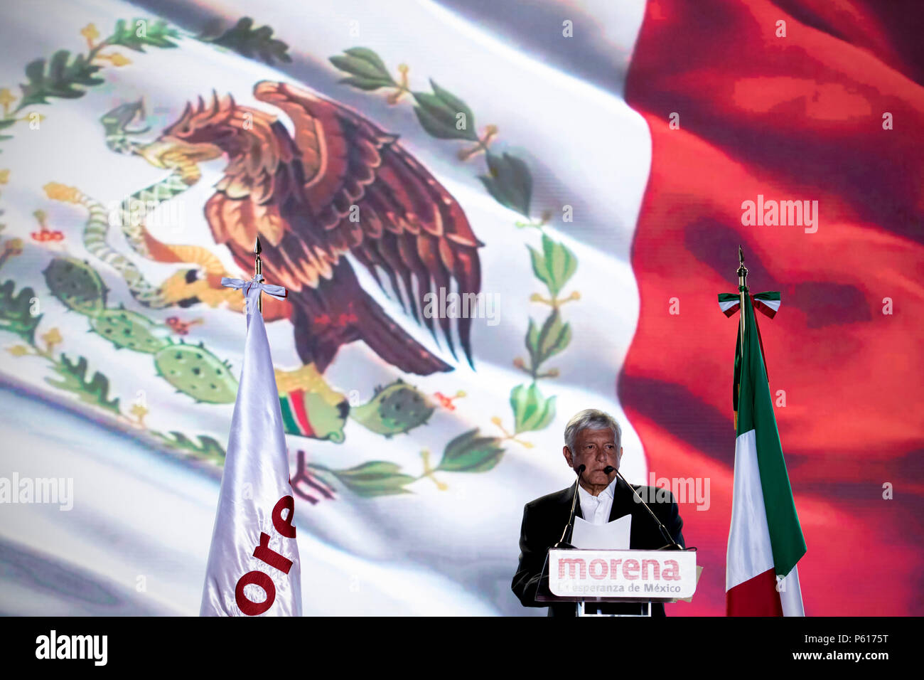 Mexico City, Mexico. 27th June, 2018. Mexico's presidential candidate ...