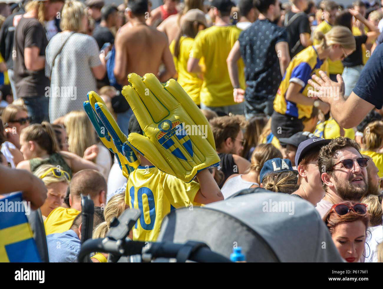 Malmö, Sweden. 27rd June, 2018. Audience during and after the World Cup ...