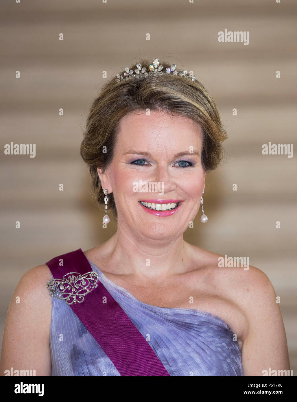 Brussels, Belgium. 28th June, 2018. Queen Mathilde of Belgium Official ...