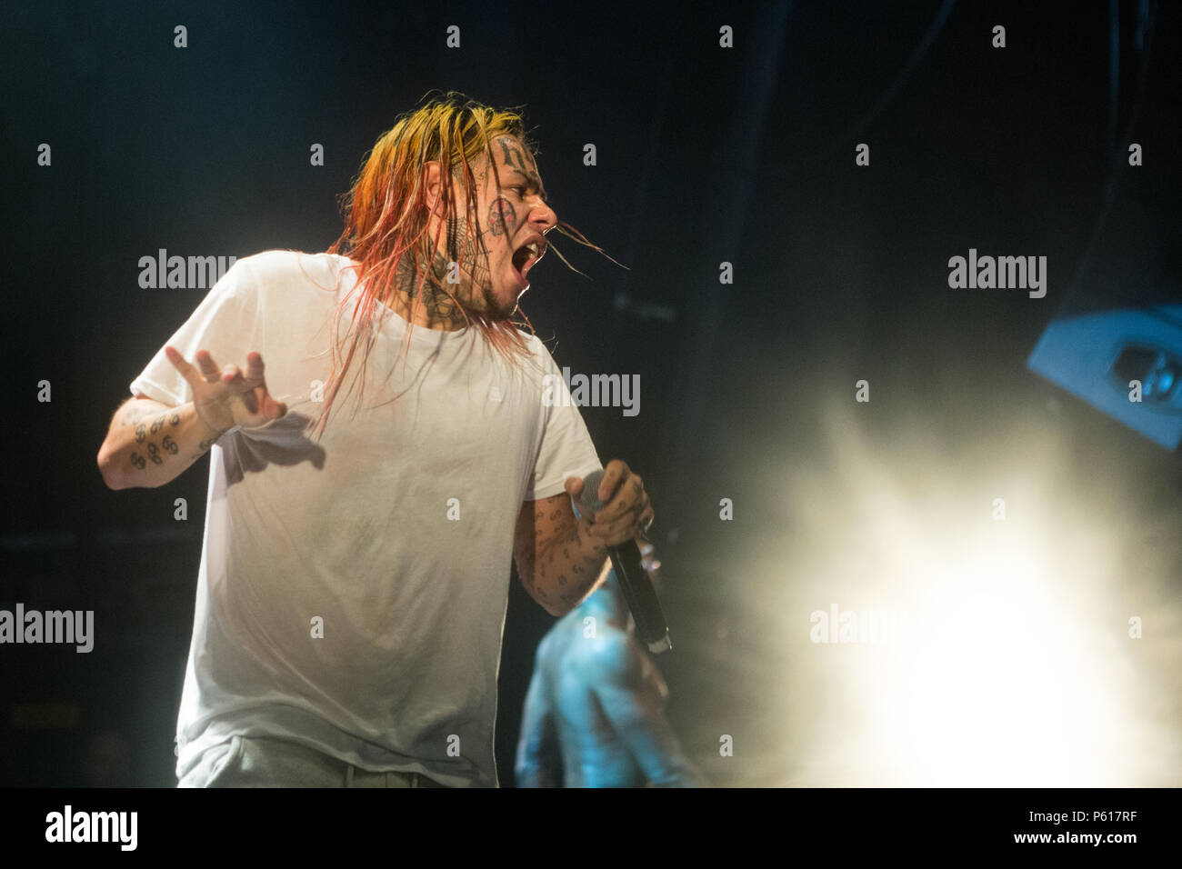 Oslo, Norway. 26 Jun, 2018. The American rapper and lyricist 6ix9ine ...