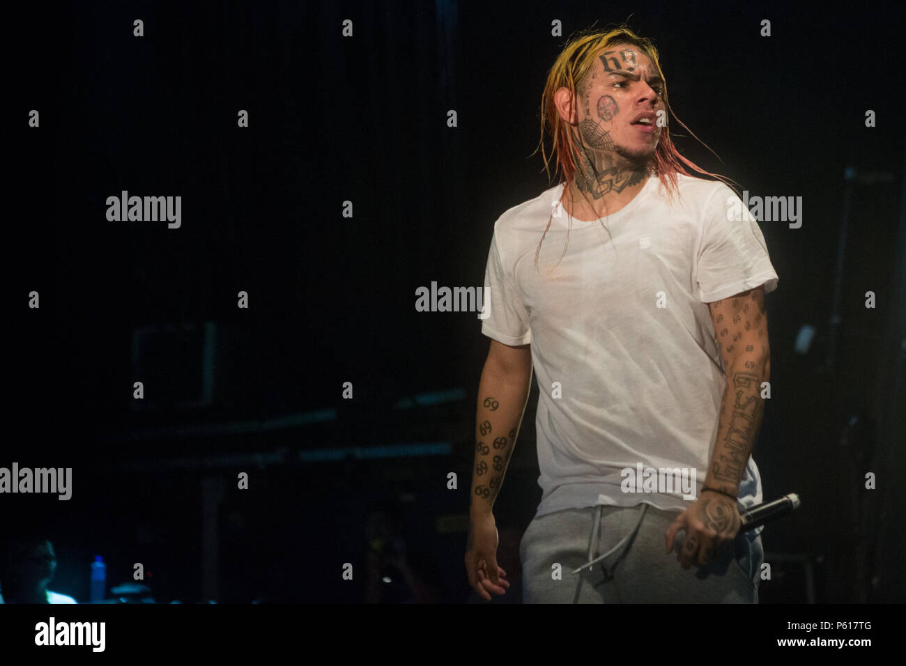 Oslo, Norway. 26 Jun, 2018. The American rapper and lyricist 6ix9ine ...