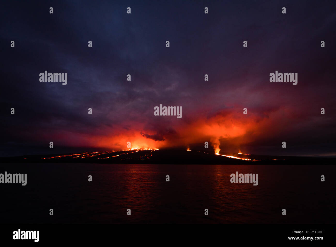 Volcano galapagos lava eruption hi-res stock photography and images - Alamy