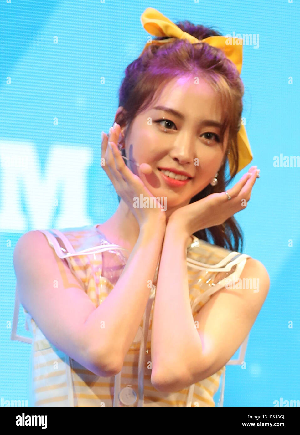 28th June, 2018. S. Korean girl group Elris Yoo Kyung, a member of ...