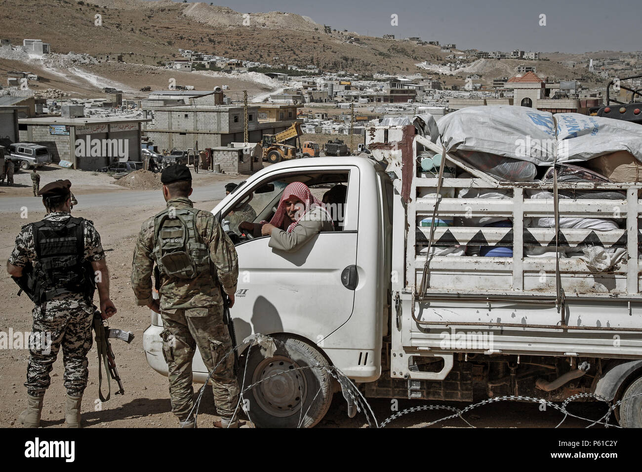Syrian refugees lebanon border hi-res stock photography and images - Alamy