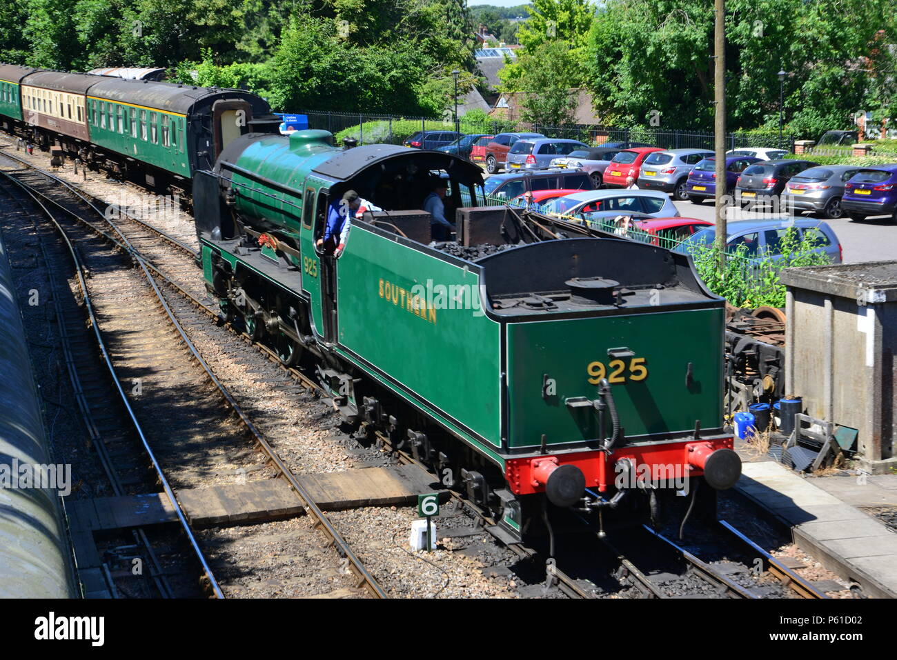 Cheltenham a Schools class steam engine Stock Photo - Alamy