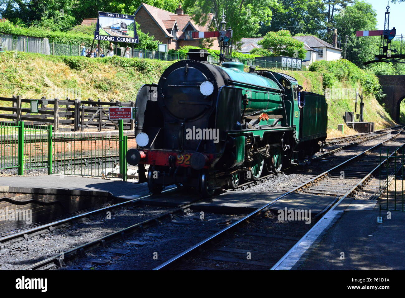 Cheltenham a Schools class steam engine Stock Photo - Alamy