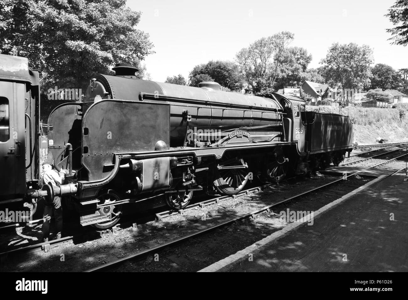 Cheltenham, a Schools class locomotive Stock Photo - Alamy
