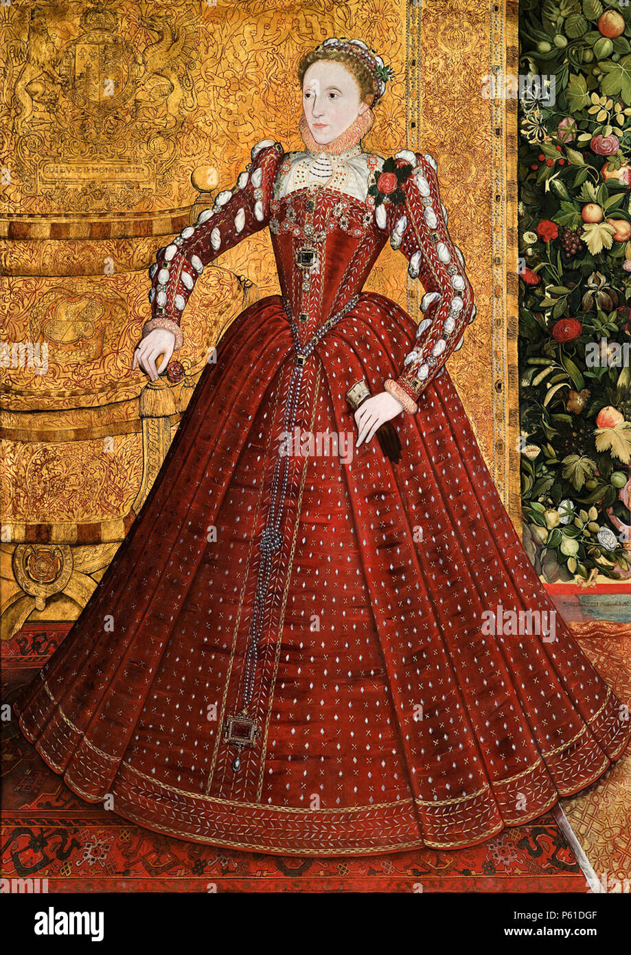 Queen Elizabeth I Coronation Portrait High Resolution Stock Photography ...