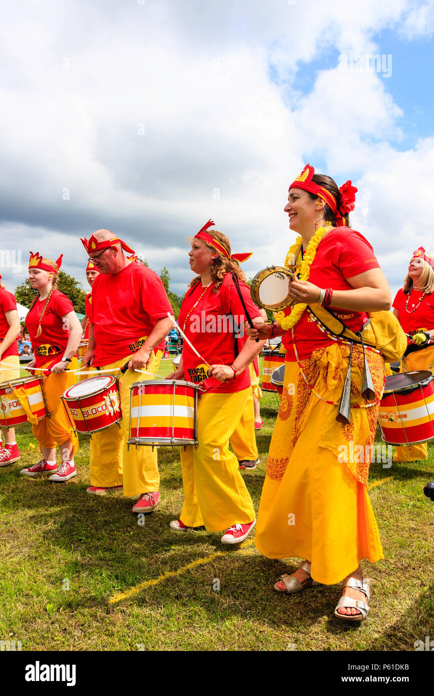 Bloco Fogo Sambra Drumming Band, at Custard Pie Championship, Coxhealth ...