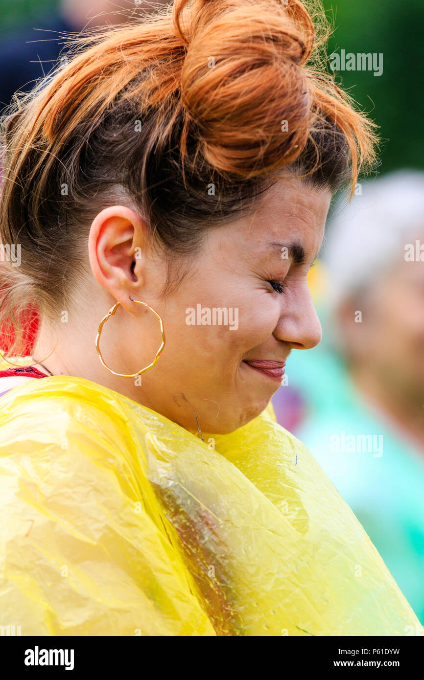 Custard pie face woman hi-res stock photography and images - Alamy