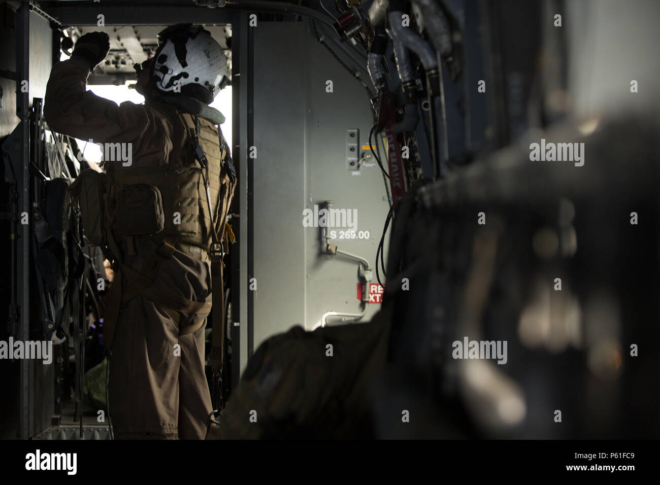 Cpl. Jesus Ontiveros, a crew chief with Marine Medium Tiltrotor ...