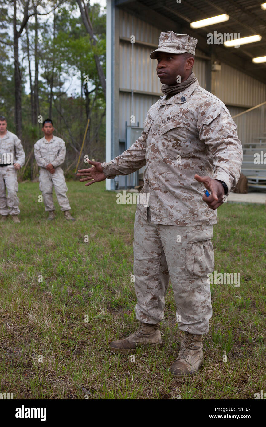 U.S. Marine Corps Gunnery Sgt. Justin K. Hickman, 2nd Combat Engineer ...