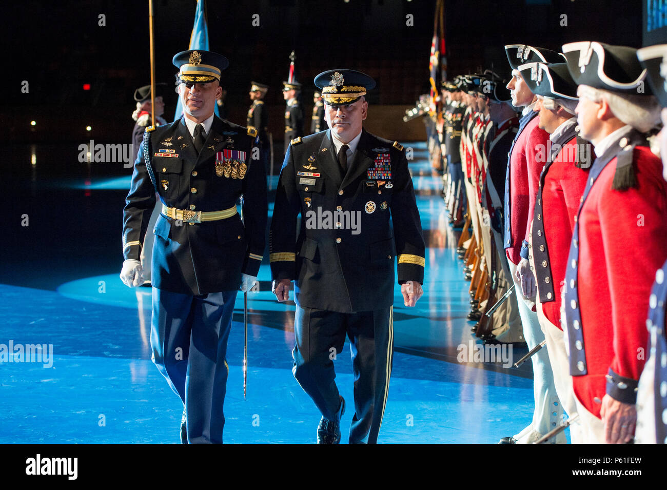 U.S. Army Gen. John F. Campbell and U.S. Army Col. Johnny K. Davis ...