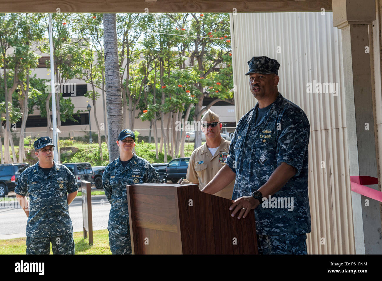 160408-N-YW024-035 PEARL HARBOR (April 8, 2016) Rear Adm. John Fuller ...