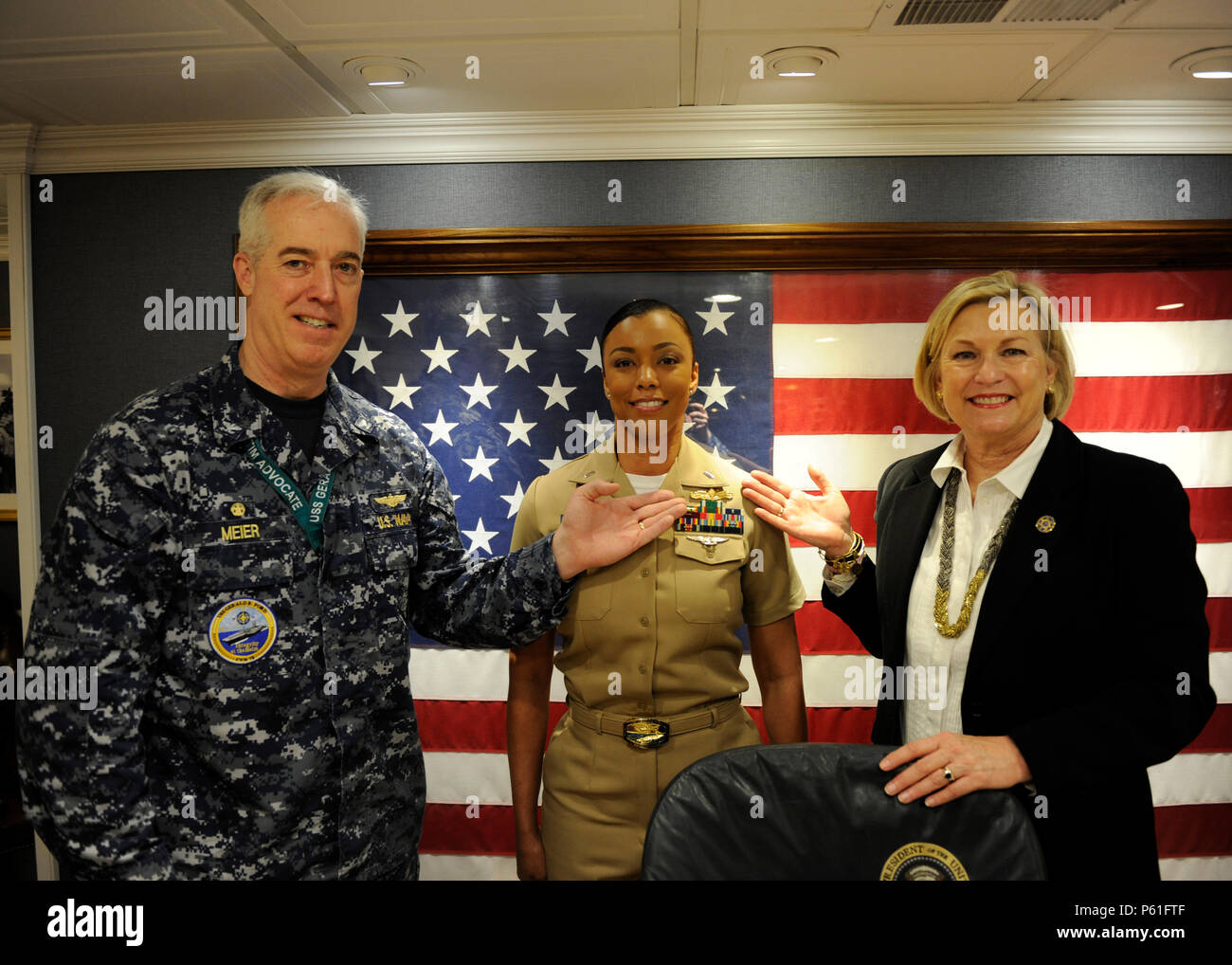 NEWPORT NEWS, Va. (Apr. 7, 2016) --Capt. John F. Meier, Commanding ...