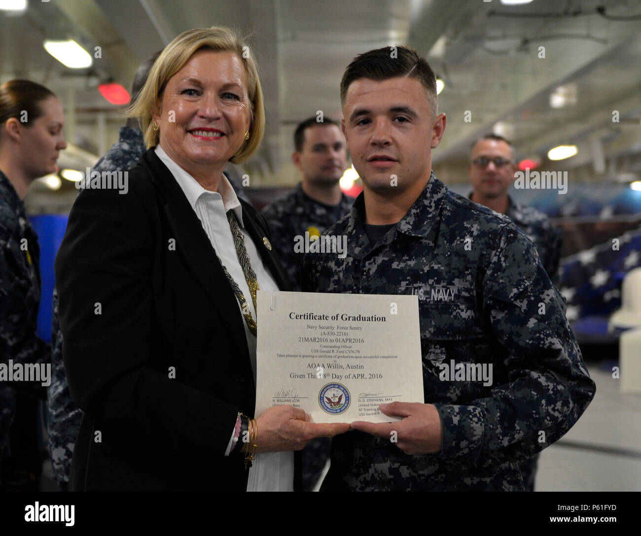 NEWPORT NEWS, Va. (Apr. 7, 2016) -- Aviation Ordnanceman Airman ...