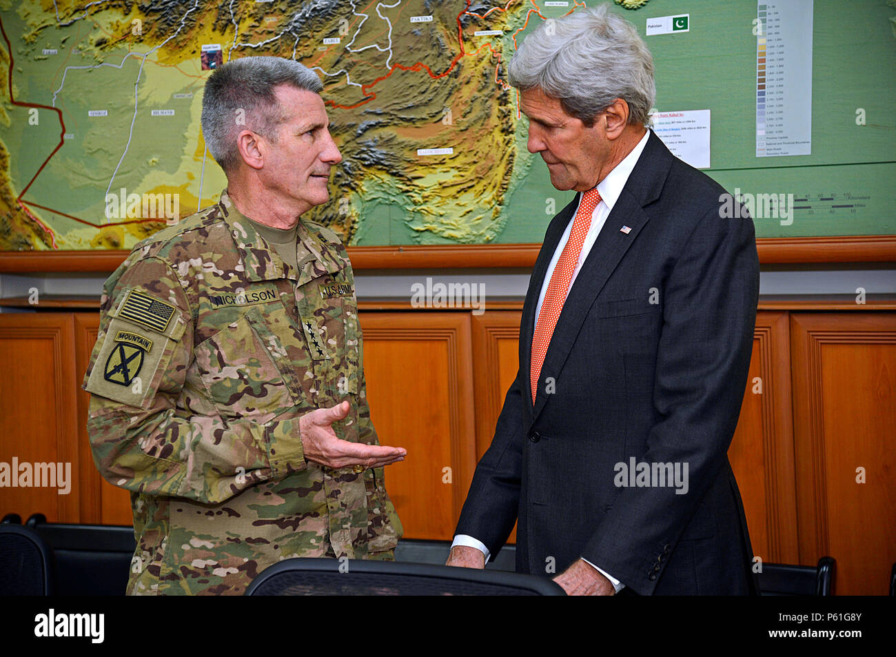 Secretary of State John Kerry met with General John Nicholson ...