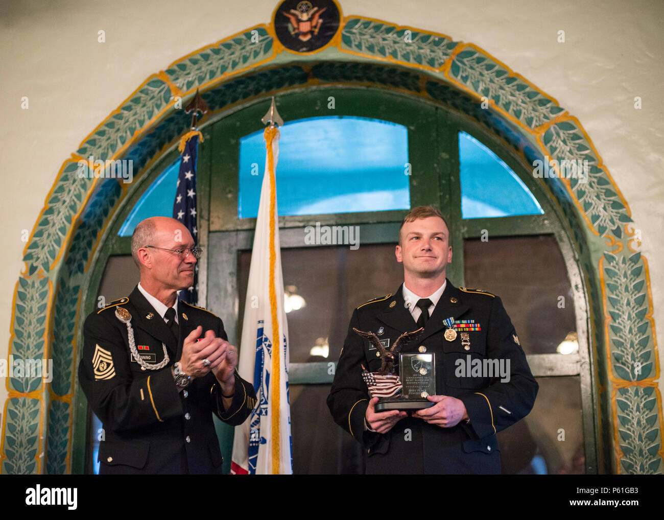Command Sgt. Maj. Peter Running, the senior enlisted advisor for the U ...