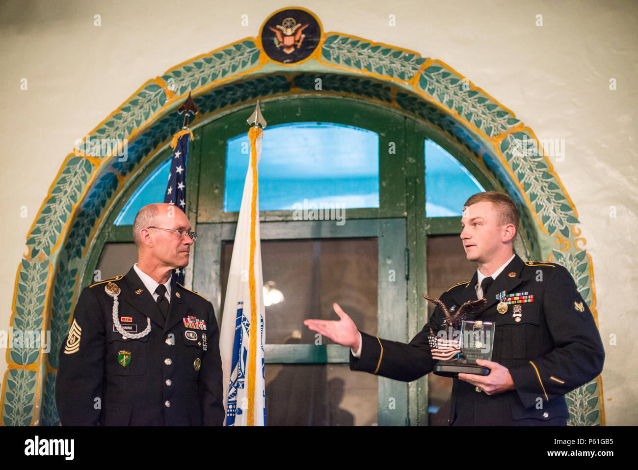 Command Sgt. Maj. Peter Running, the senior enlisted advisor for the U ...