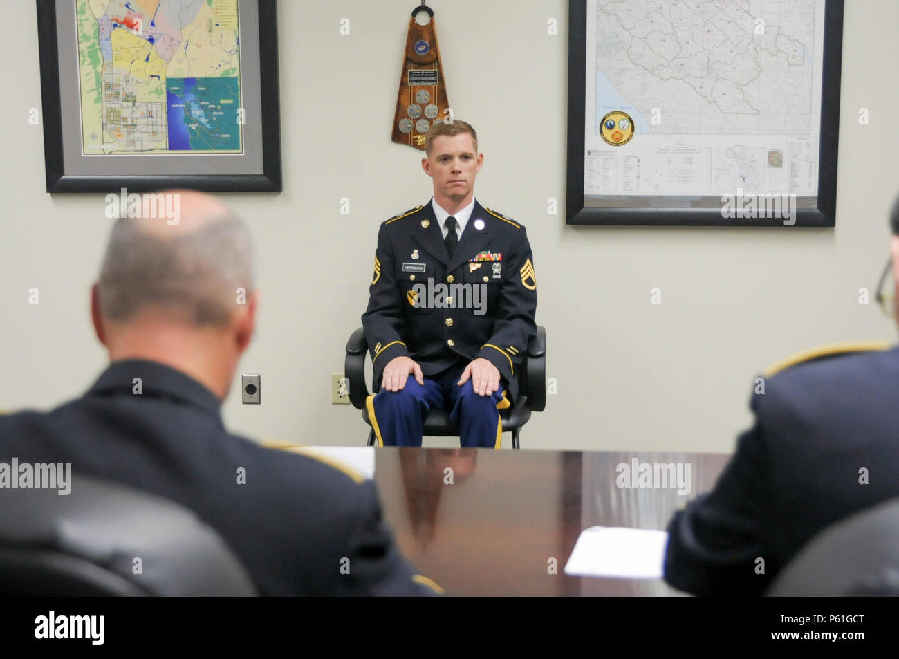 Staff Sgt. Alex Herrmann, a civil affairs specialist from Amarillo ...