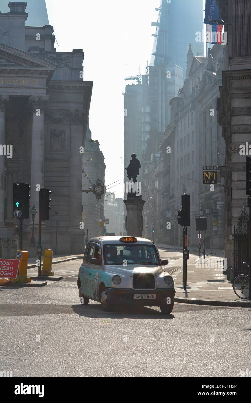 Bank Square, home to the Bank of England and Bank Station, City of ...
