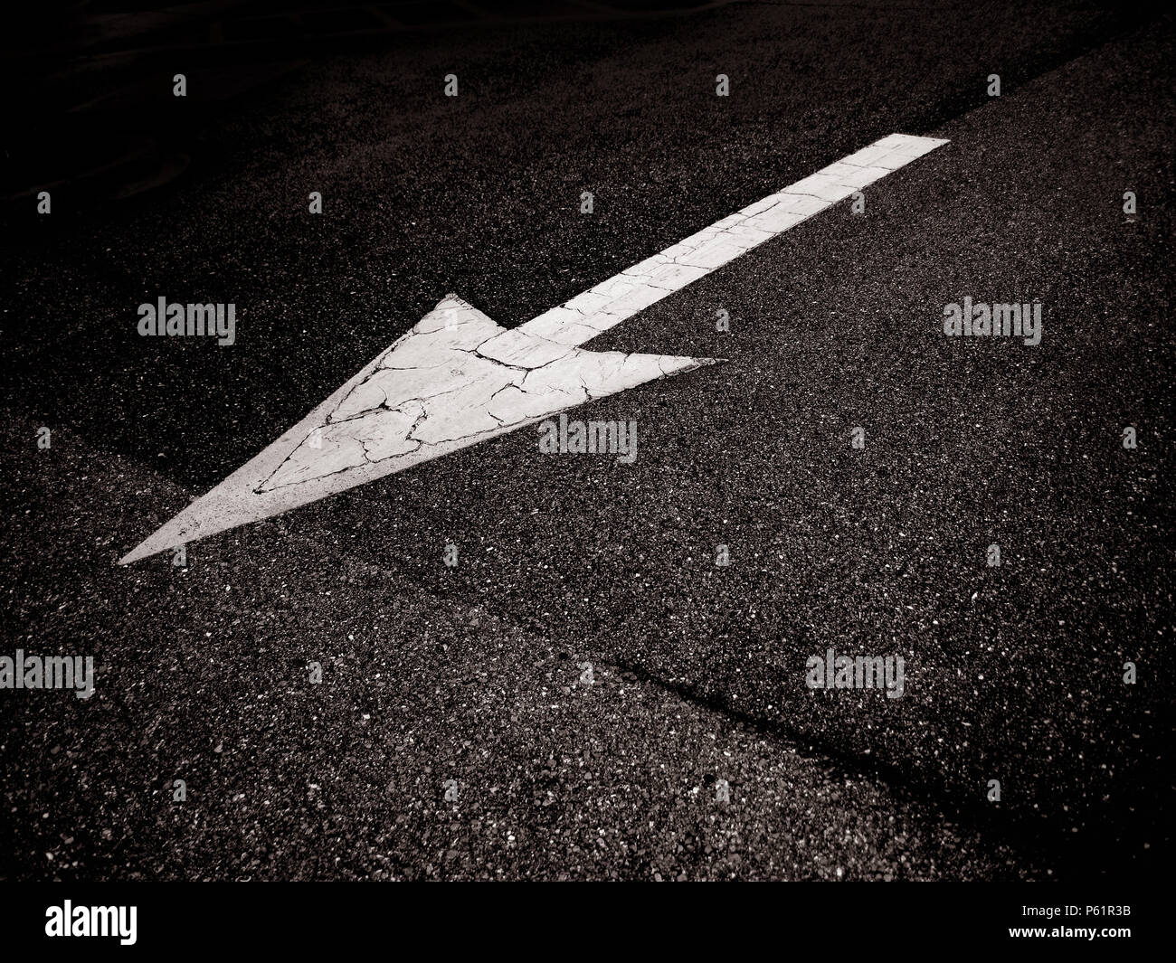 an image of arrow road sign Stock Photo - Alamy