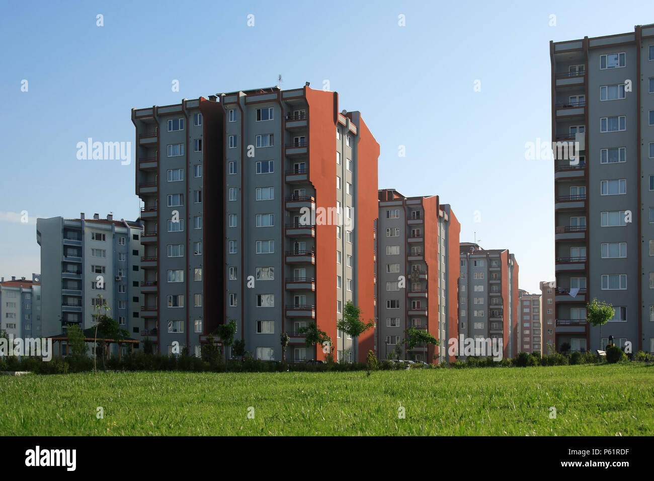 an image of apartment buildings from residential area Stock Photo - Alamy