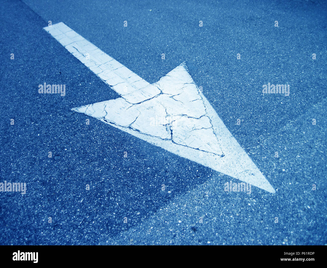 an image of arrow road sign Stock Photo - Alamy