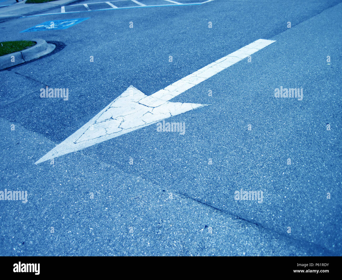 an image of arrow road sign Stock Photo - Alamy