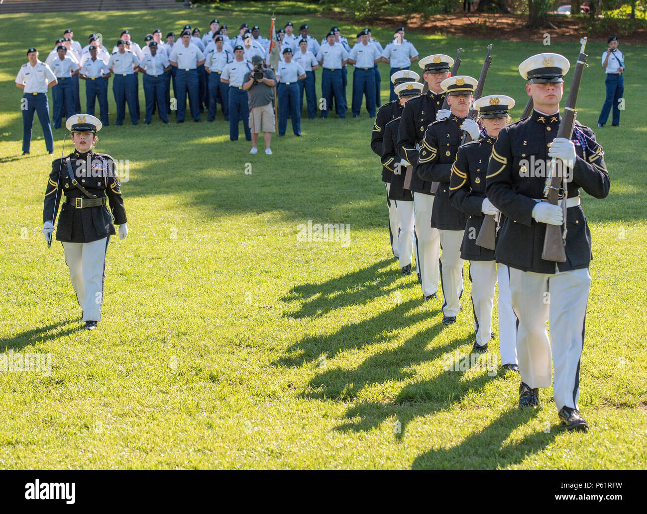 The Clemson University Reserve Officers' Training Corps honor guard ...