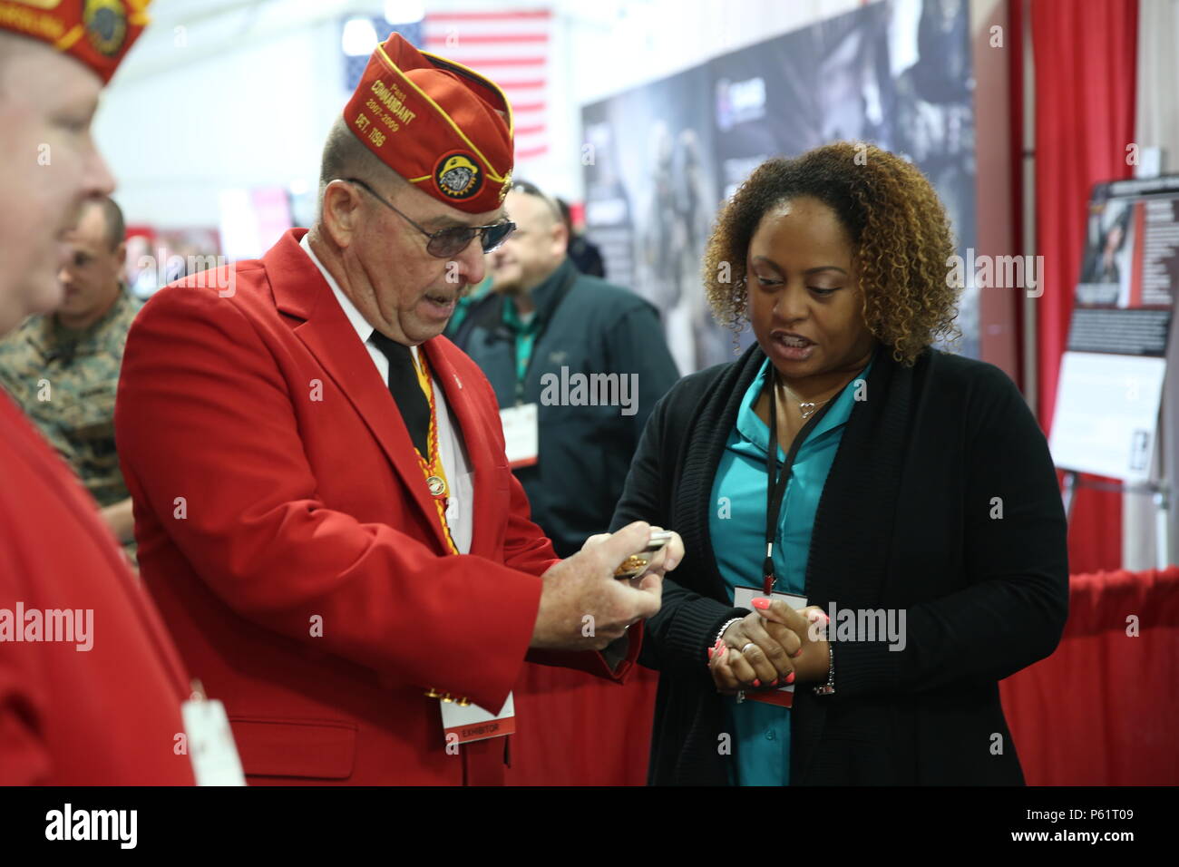 Russ Vermillion (Left), a member with Marine Corps League Detachment ...