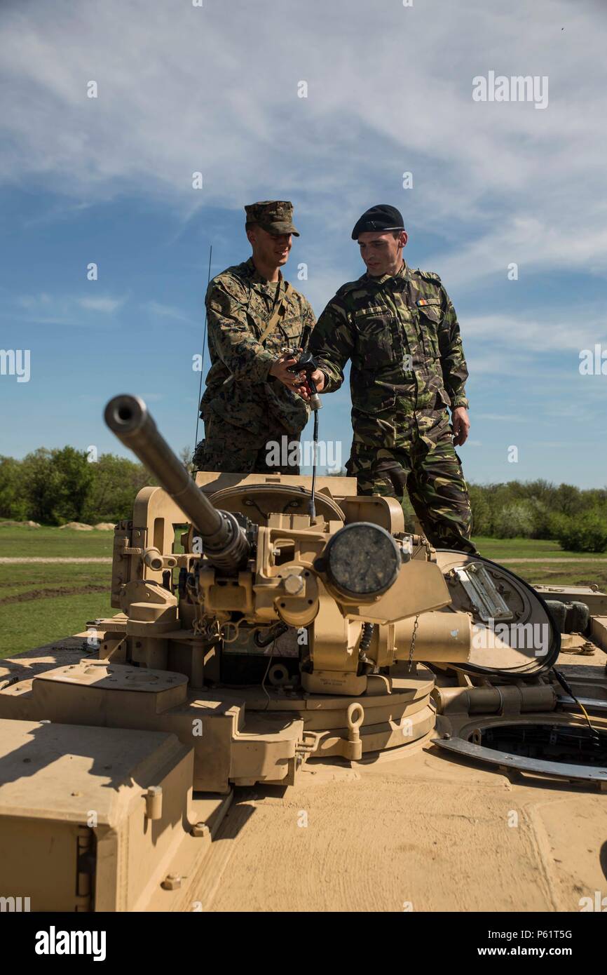 U.S. Marine 1st Lt. James M. Clarizio, a tank officer with Black Sea ...