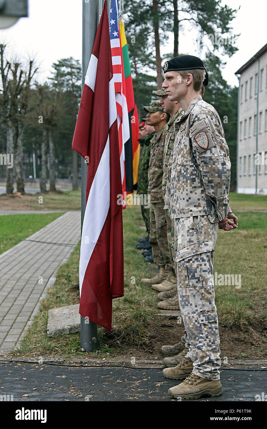 Soldiers from five of the North Atlantic Treaty Organization nations ...