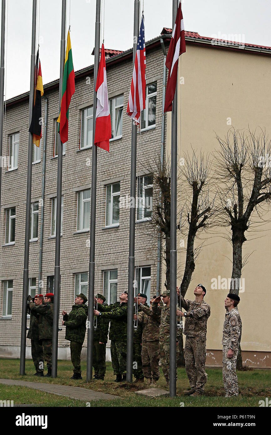 Soldiers from five of the North Atlantic Treaty Organization nations ...