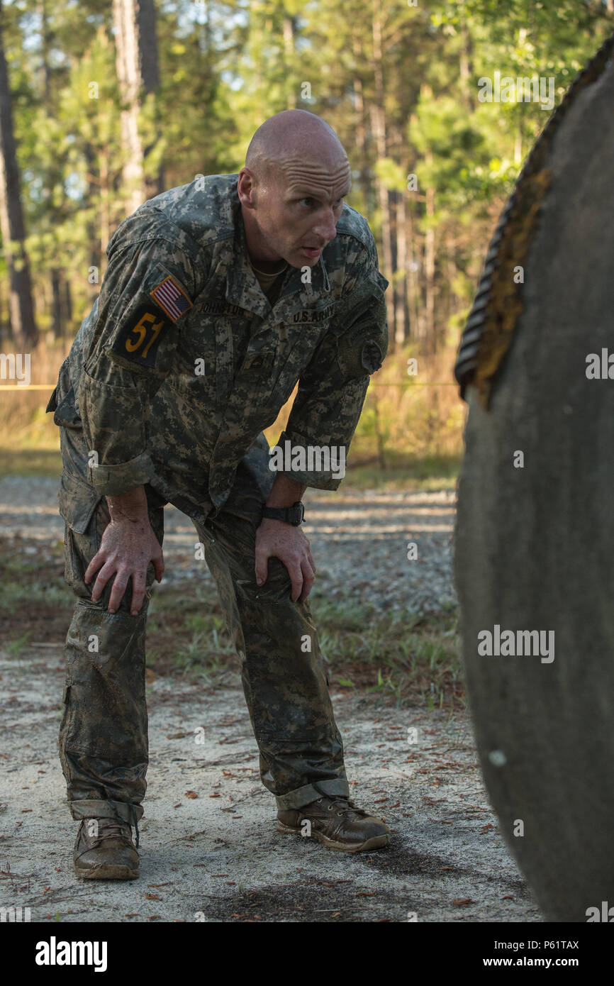 U.S. Army Sgt. First Class Corey Johnston, assigned to the 7th Special ...