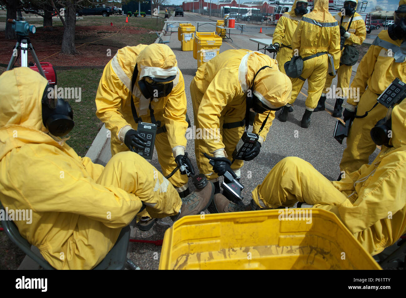 Ninetieth Medical Group Emergency Management Support Team scans two ...