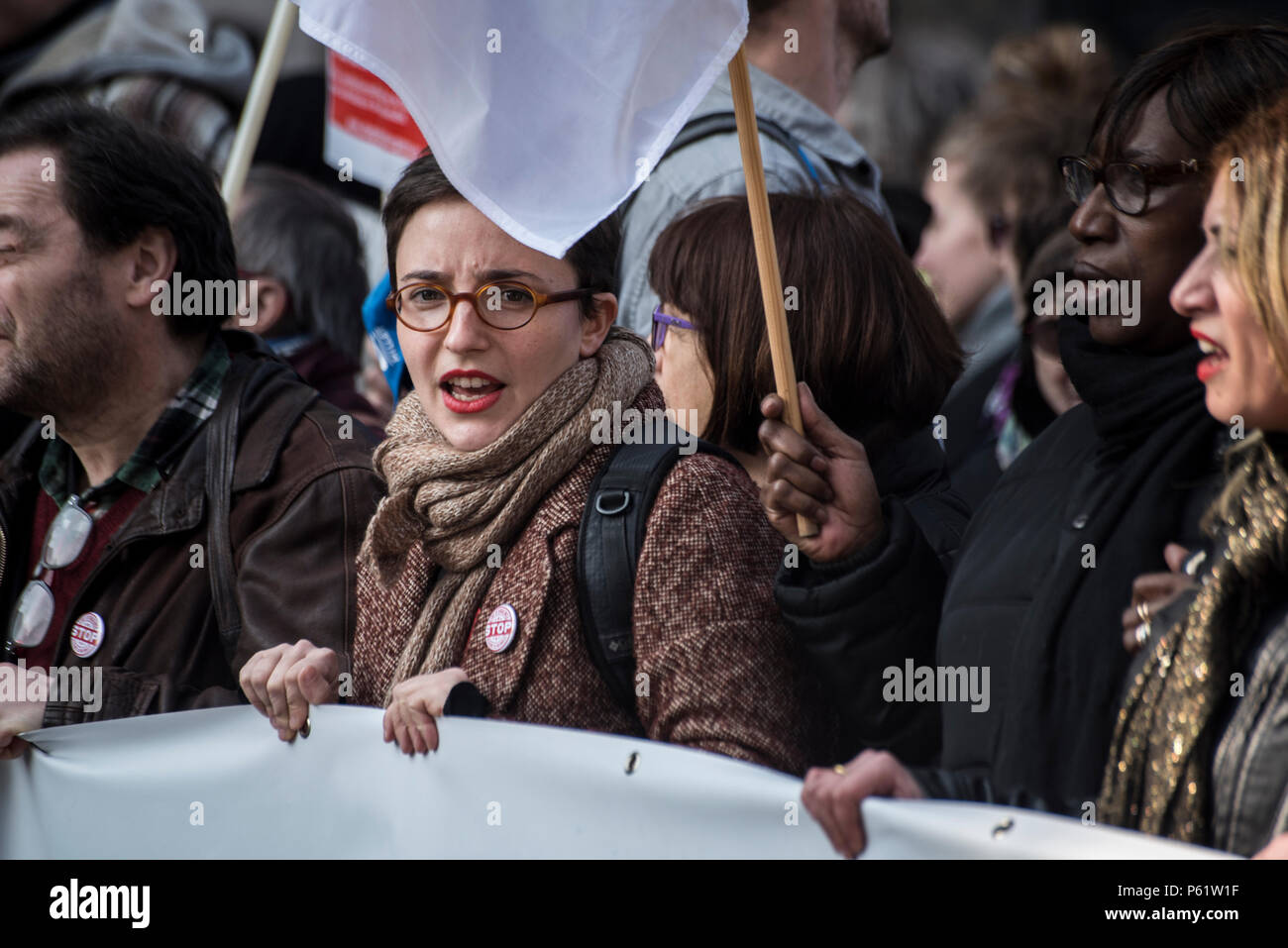 Human rights protest paris hi-res stock photography and images - Alamy