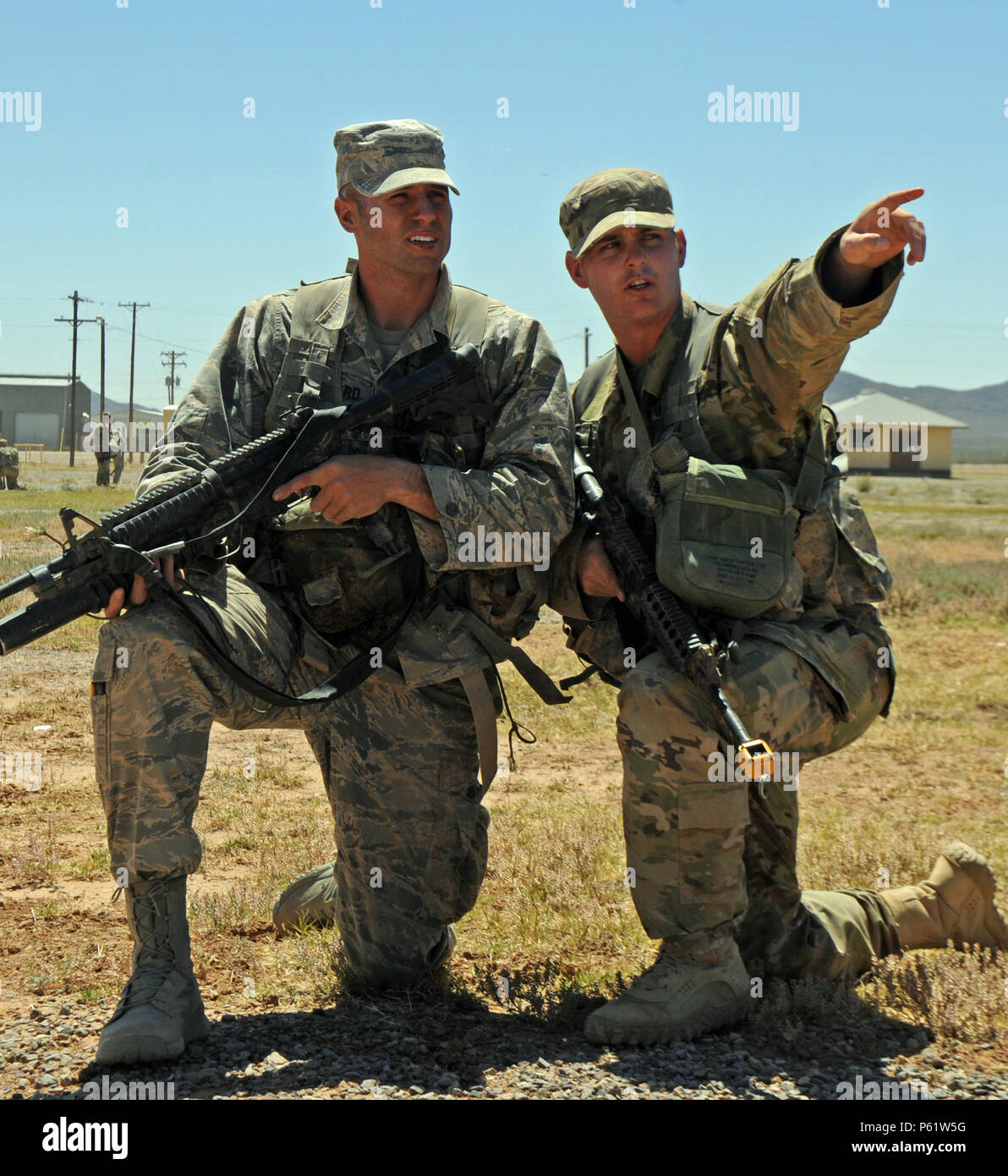 DONA ANNA RANGE, NEW MEXICO– Senior Airman Nicholas McKeehan (right ...