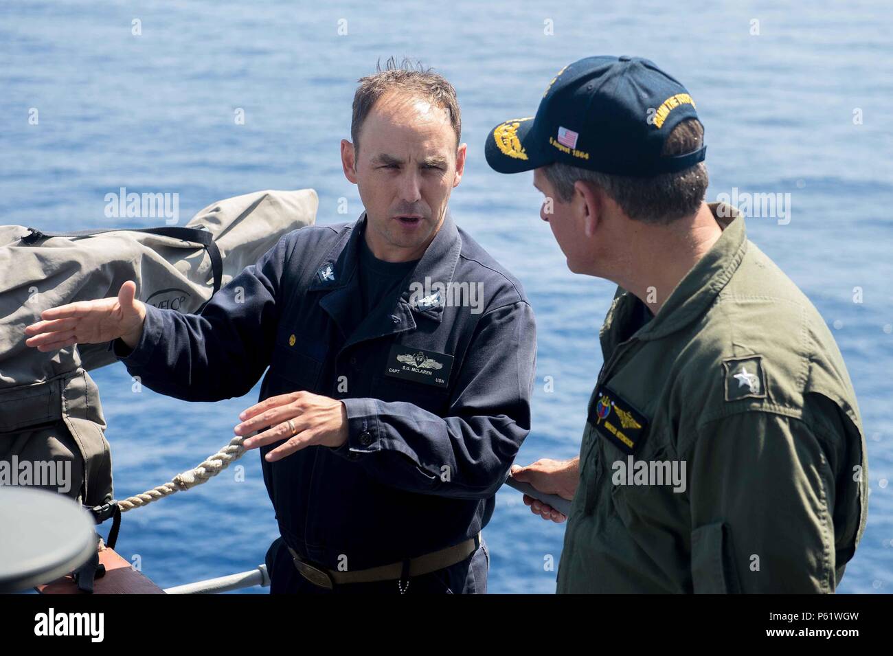 160416-N-EH218-137 SOUTH CHINA SEA (April 16, 2016) Capt. Sean McLaren ...