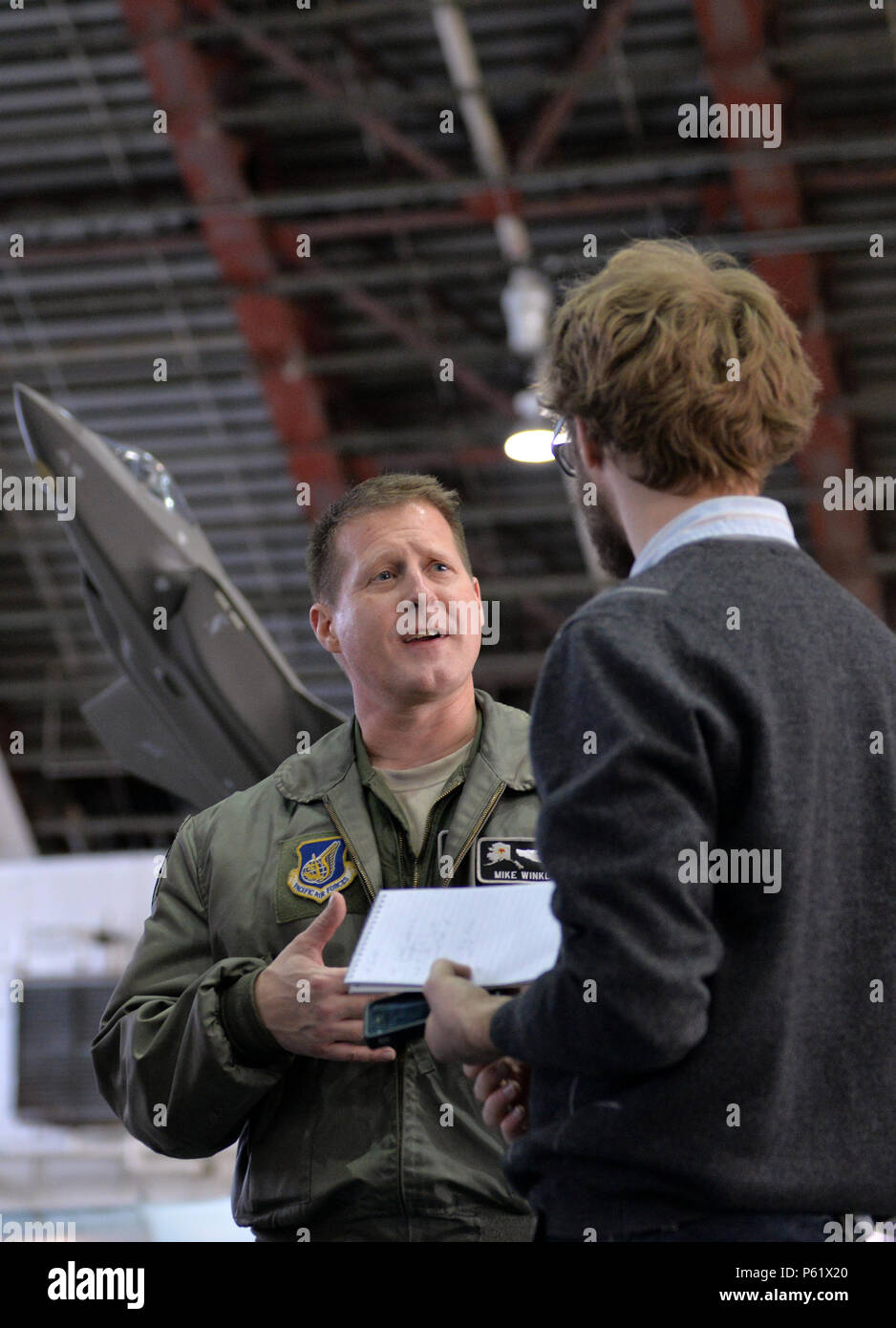 Air Force Col. Michael P. Winkler, the 354th Fighter Wing commander ...