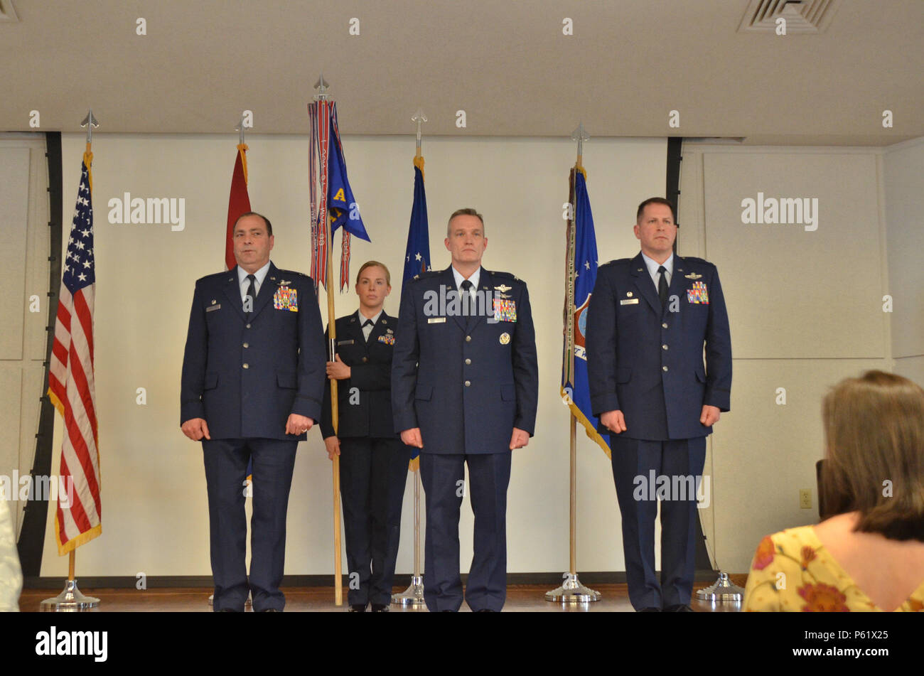 (From left) Col. Ralph Schwader, Master Sgt. Nicole Martindell, Col ...