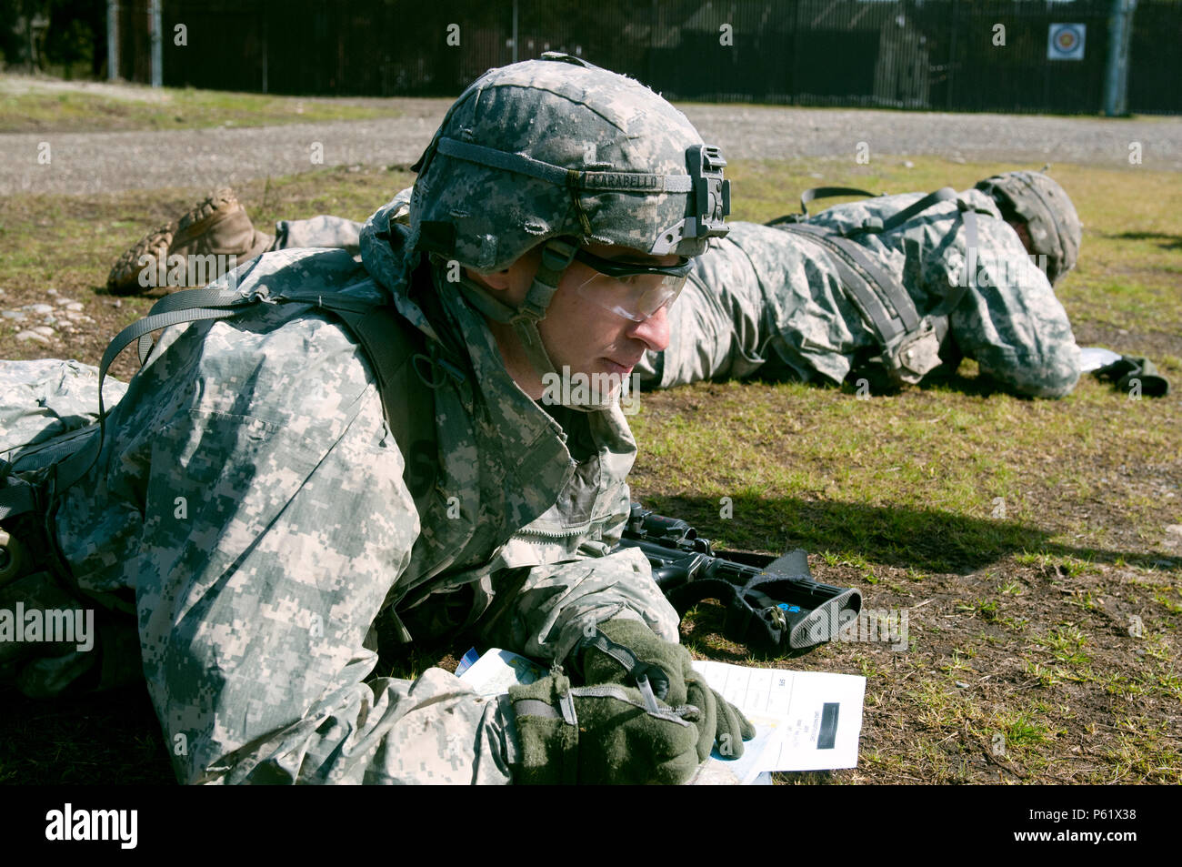 A Soldier of the 2nd Stryker Brigade Combat Team, 2nd Infantry Division ...