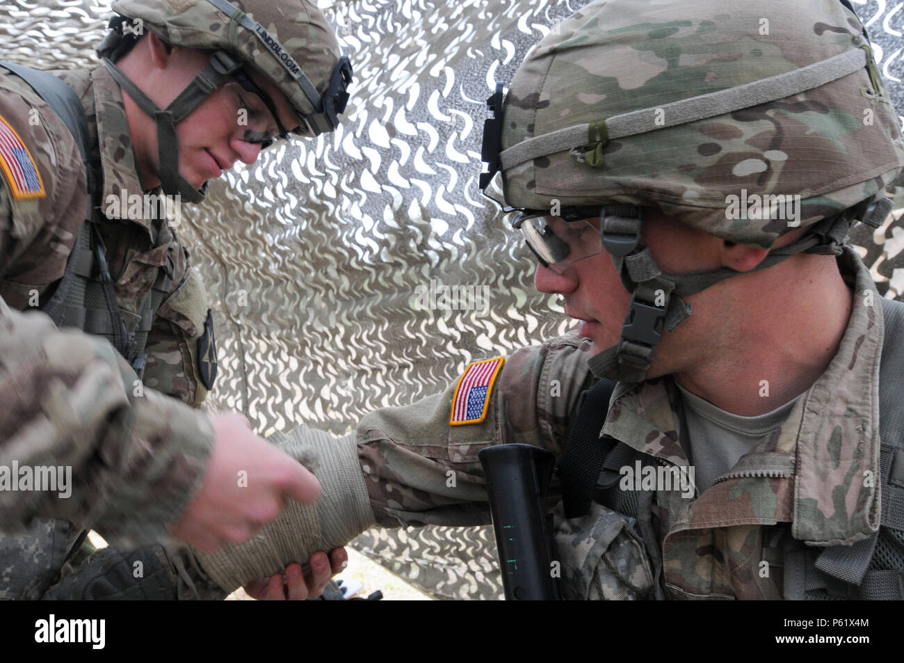 Spc. Gregory Lindbloom, infantryman in Headquarters and Headquarters ...