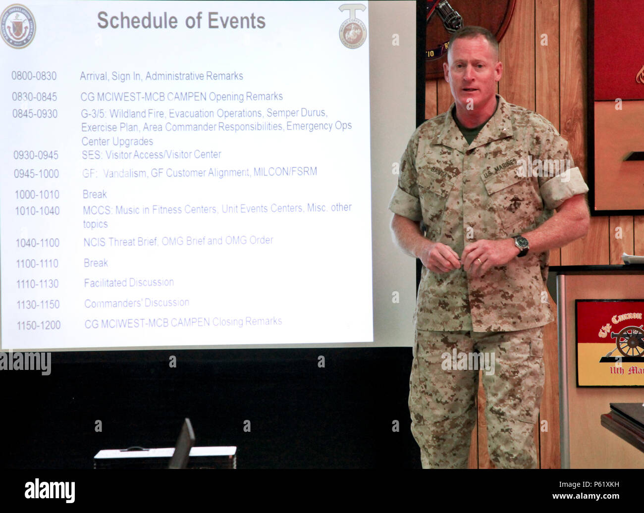 U.S. Marine Corps Brig. Gen. Edward D. Banta, Commanding General ...