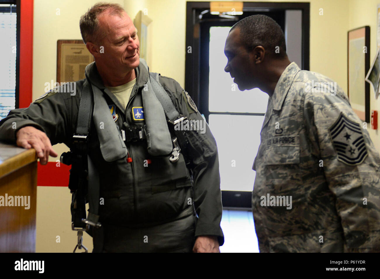 U.S. Air Force Chief Master Sgt. Christopher McKinney, 20th Fighter ...