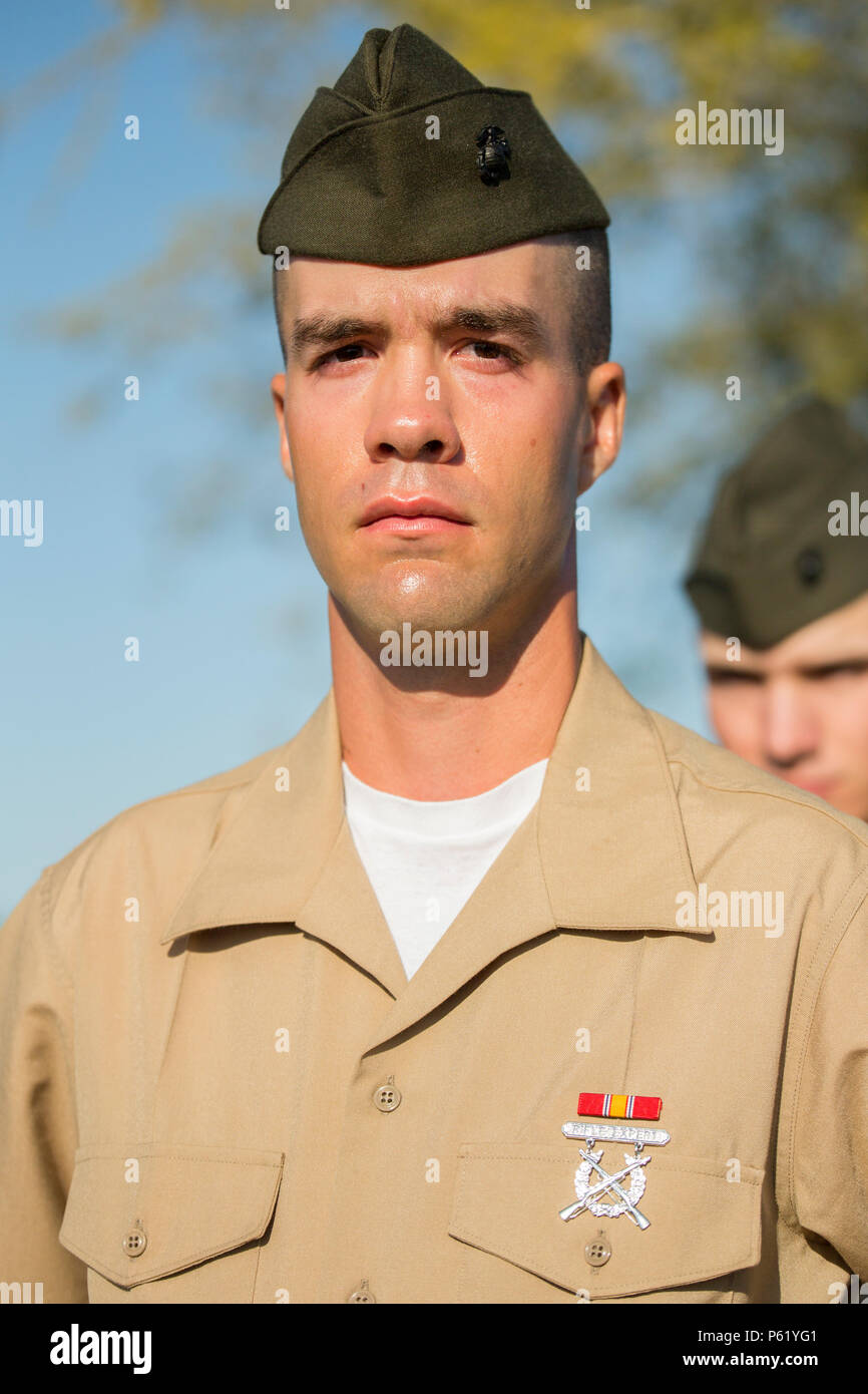 Pvt. Carl F. Traub V, the Mike Company high shooter from Platoon 3024 ...