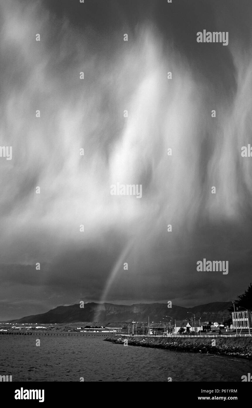 DOUBLE RAINBOW and falling RAIN in PUERTO NATALES - PATAGONIA, CHILE ...