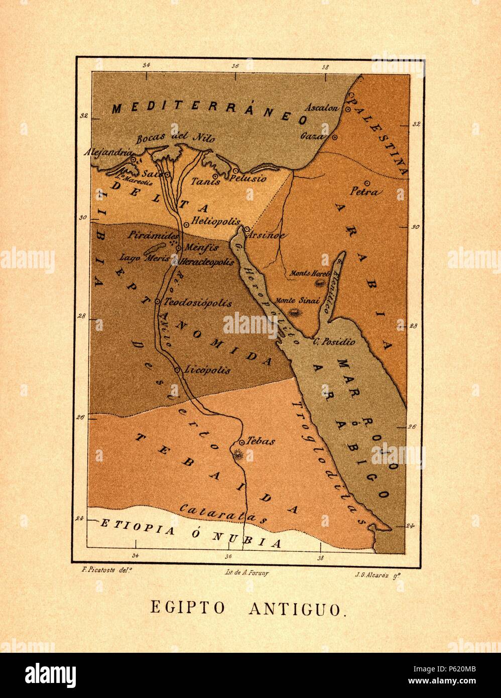 Mapa antiguo egipto hi-res stock photography and images - Alamy